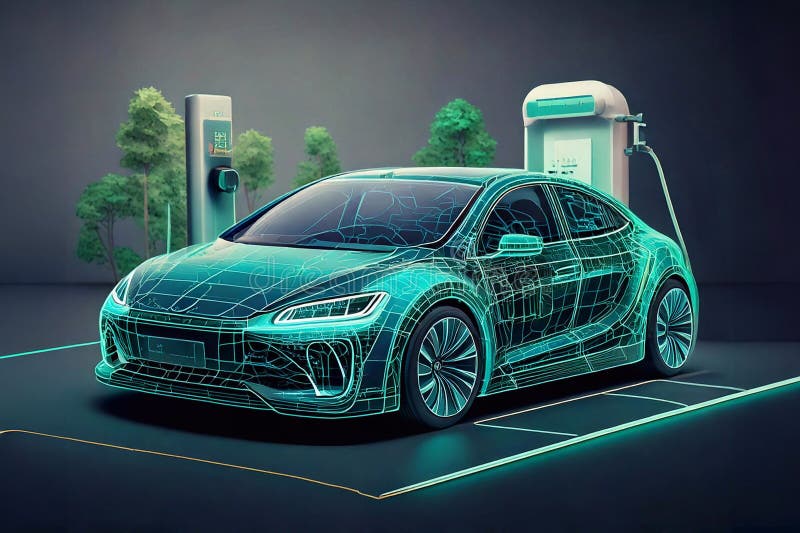 Electric Car Concept Project Stock Illustrations – 4,284 Electric Car ...
