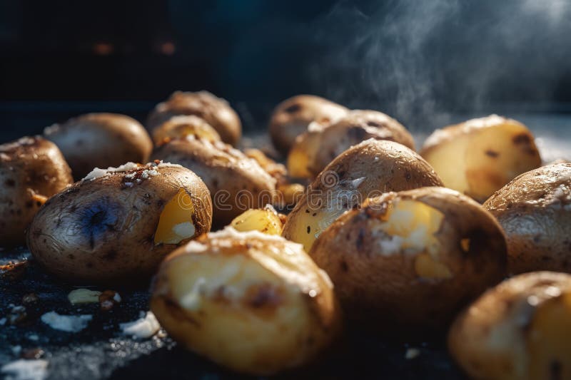 Jacket Potato or Baked Potato.ai Generative Stock Illustration ...