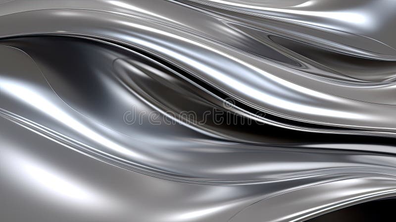 Abstract Silver Wave Pattern with Glitter and Reflections Stock ...