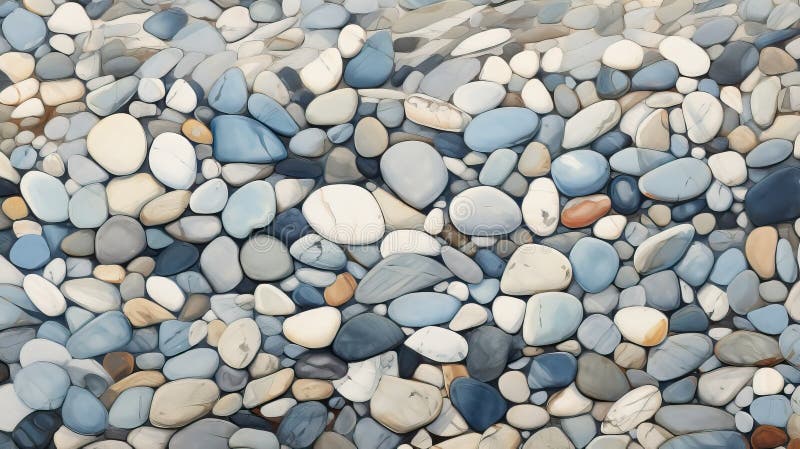 Natural Patterns: Abundance of Rocks and Pebbles in Outdoor Landscape ...