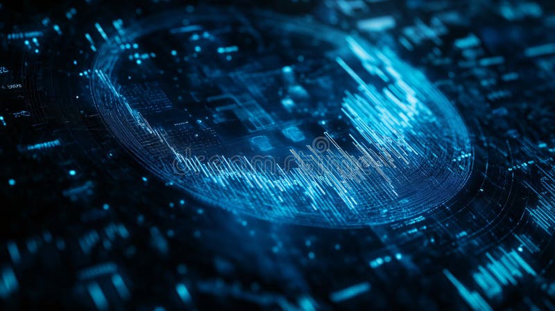 Close-Up Stock Market Investment Trading Chart Analysis in Macro View ...