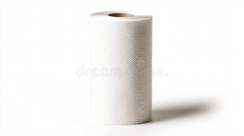 Close-up White Paper Roll for Printing & Packaging Industry Stock Photo ...