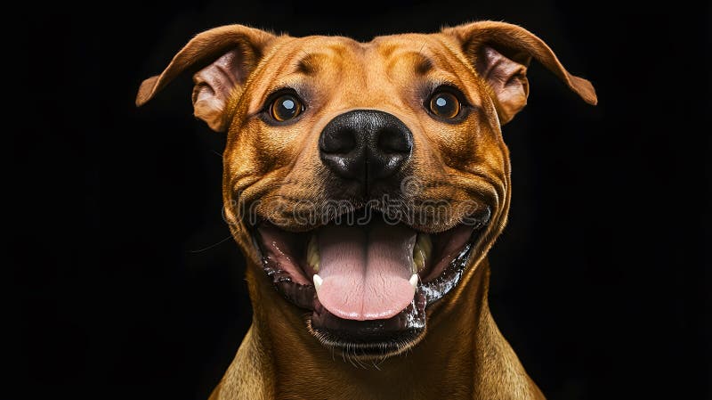 Closeup Front View Aggressive Face Portrait Professional Headshot Stock ...