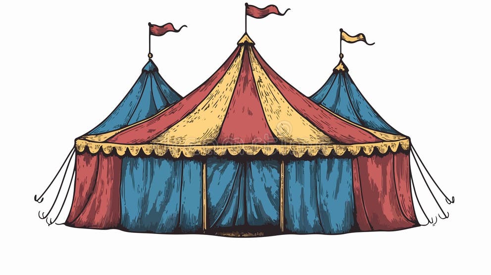 Color Engraving Raster Illustration of Single Circular Design Element ...