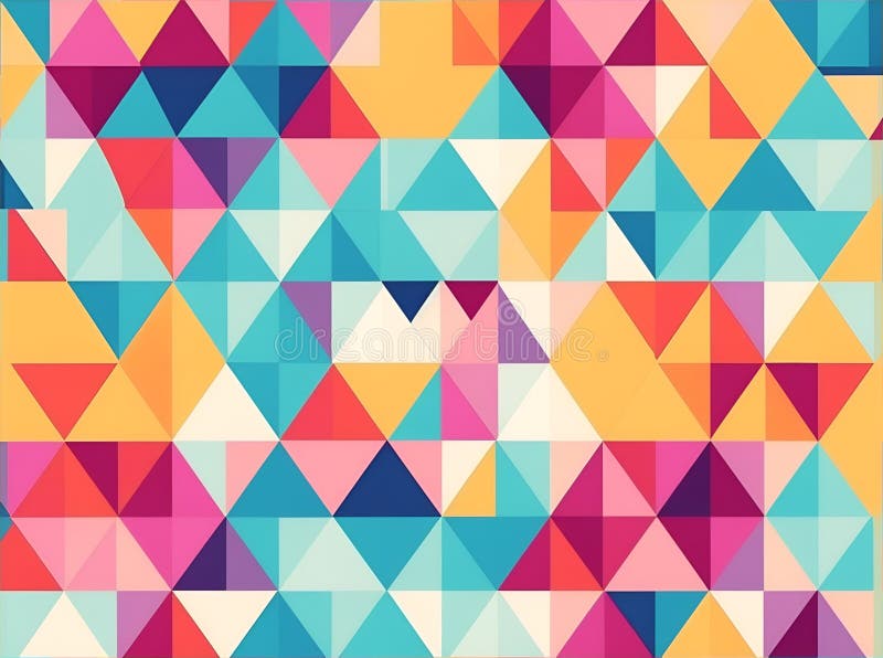 A Colorful Geometric Shape Modern Pattern Background, Concept Vector ...