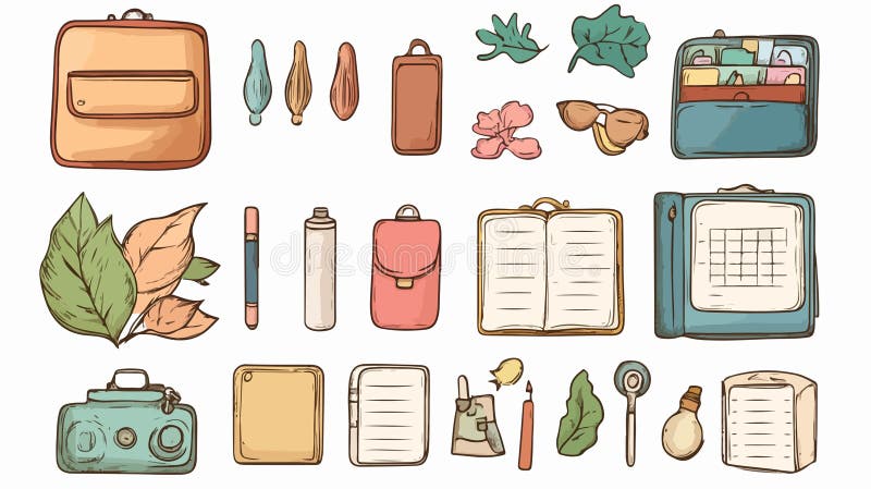 Creative Doodle Items for Planners and Diaries Set 2: Colorful, Fun ...