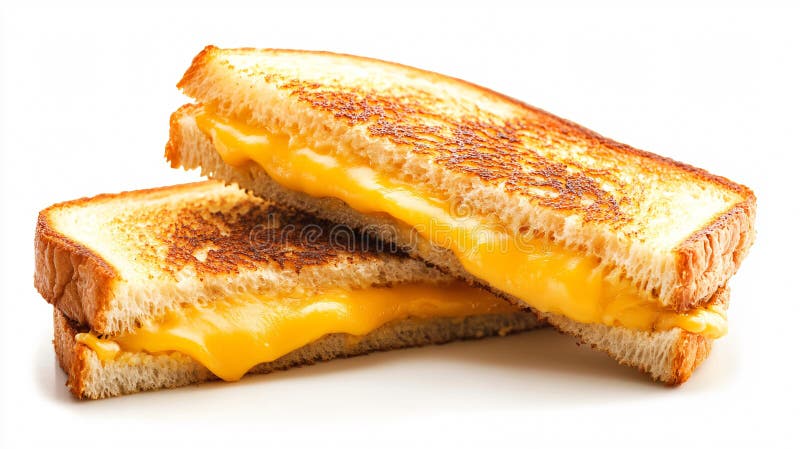 Delicious Grilled Cheese Sandwich on White Background for Food Lovers ...