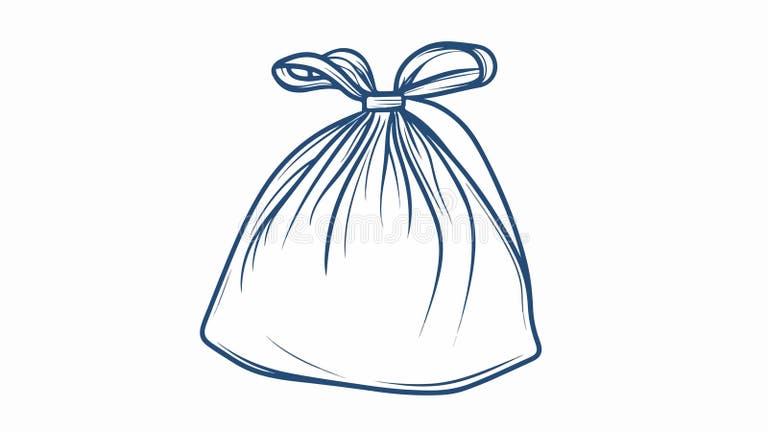 Drawstring Bag Outline Icon Transparent Vector - Ideal for Designers ...