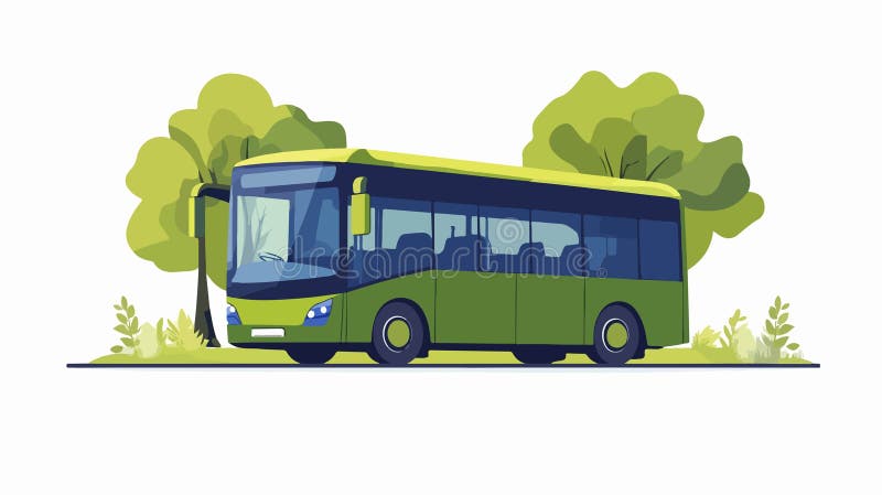 Eco-Friendly Electric Bus with Hydrogen Motor for Public Transportation ...