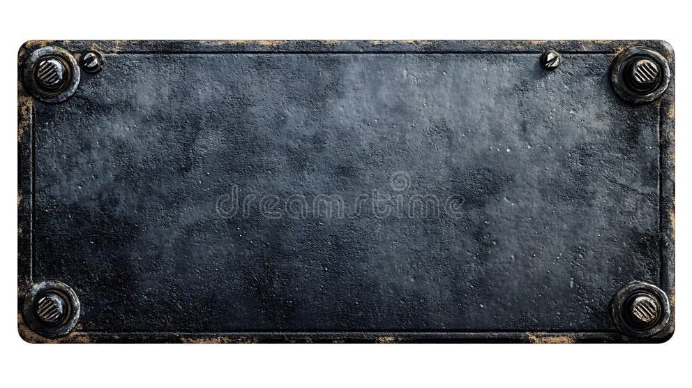 Elegant Distressed Black Steel Plaque with Painted Texture for ...