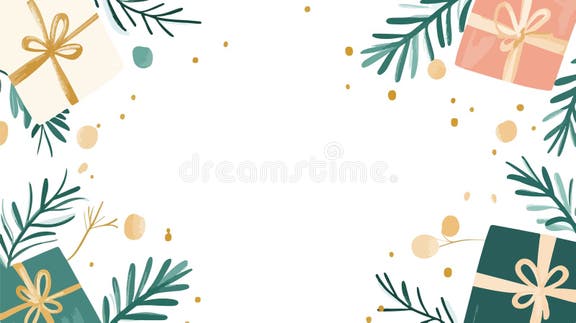 Elegant Holiday Gift Box Background Vector Isolated Design Stock Vector ...