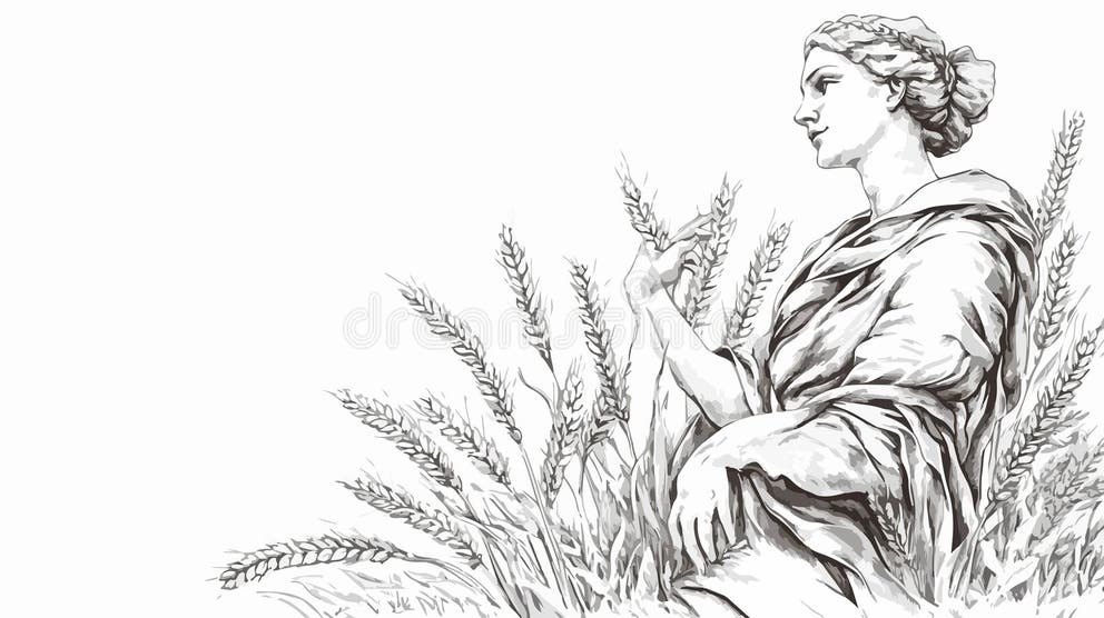 Engraved Illustration of Notus the Summer Wind in Vintage Style Stock ...