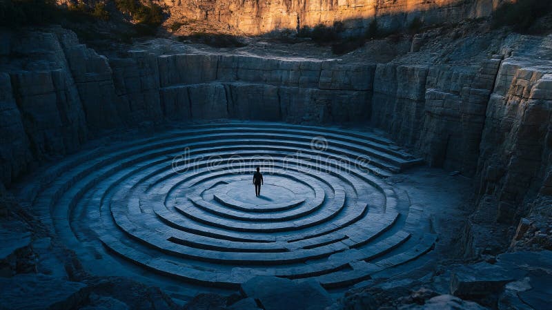 Enigmatic Stone Quarry Labyrinth: Intriguing Exploration of a ...
