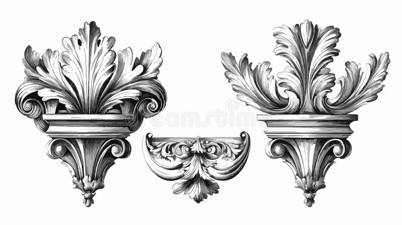 Exquisite Engraved Architectural Illustrations for Elegant Designs ...