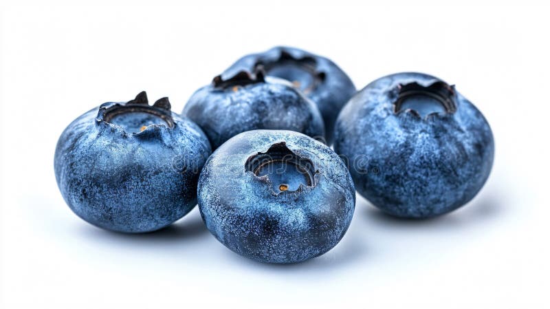 Fresh Blueberry Fruit Isolated on White Background - High Quality Stock ...
