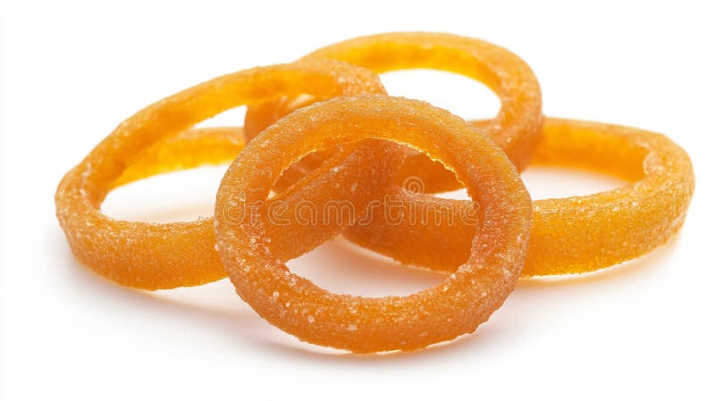 Fresh Raw Onion Slice Rings Isolated on White Background Stock Photo ...