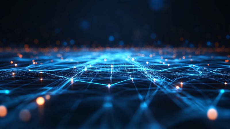 Futuristic Neon Light Technology Background for Creative Designs Stock ...