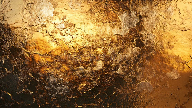 Golden Textured Surface Reflecting Light: Professional Background ...