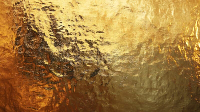 Golden Textured Surface Reflecting Light: Professional Background ...