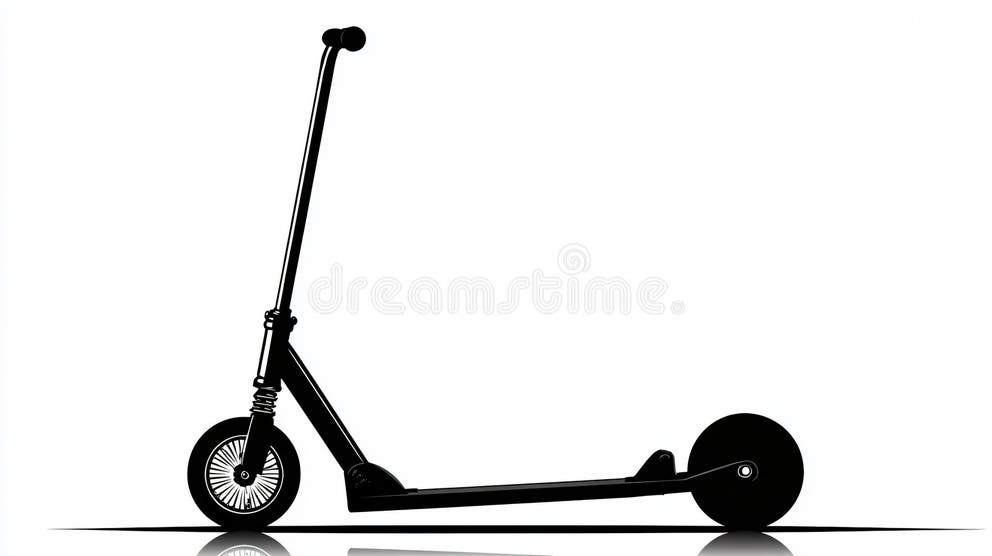 Kick Scooter Silhouette Vector Stock Illustrations – 1,225 Kick Scooter ...