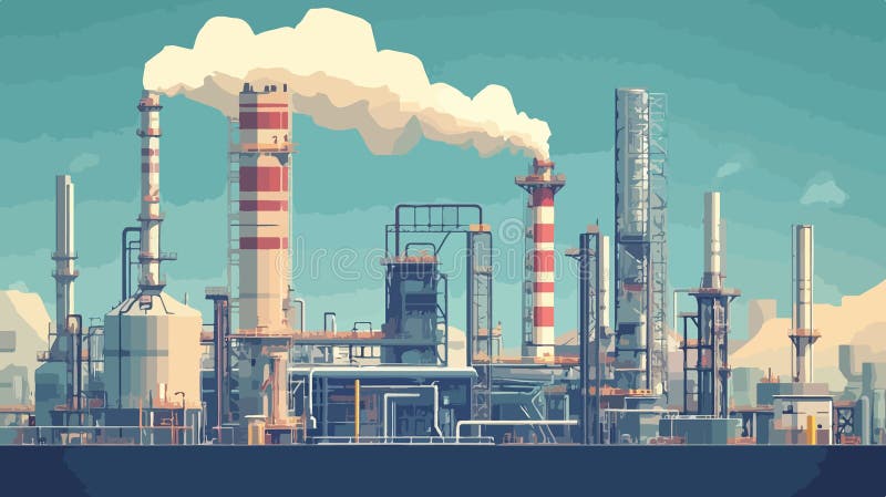 Modern Chemical Factory Complex Building for Industrial Use Stock ...