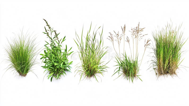 Native Buffalo Grass Growth Collection for Professional Use Stock Photo ...