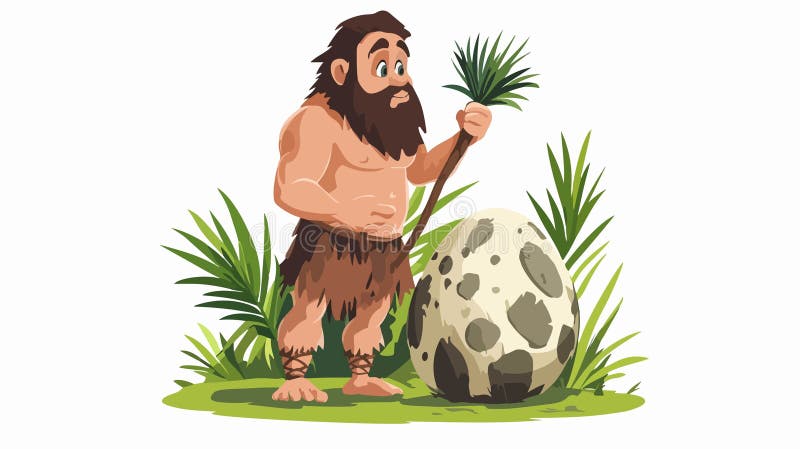 Caveman Holding Bludgeon Stock Illustrations – 12 Caveman Holding ...