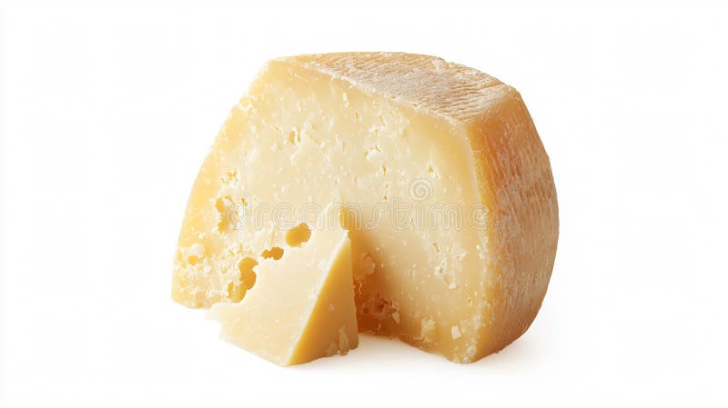 Premium Top View Parmesan Cheese Wheel Isolated on White Background ...