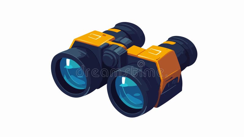 Professional Binoculars Vector Art Illustration for Visual Exploration ...