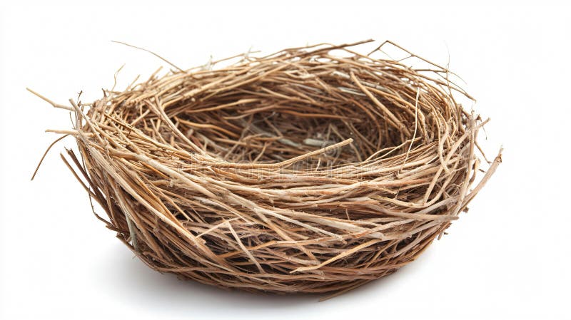 Professional Birds Nest Isolated on White Background for Creative ...