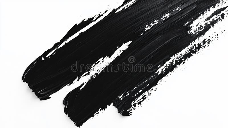 Professional Black Marker Paint Texture on White Background Stock ...