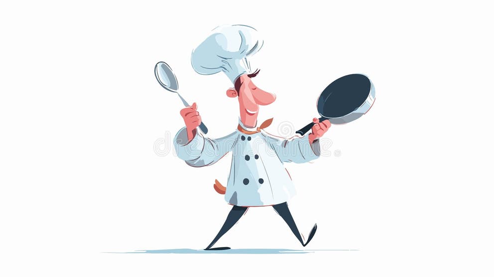 Professional Chef Character Cooking Stock Illustrations – 13,190 ...