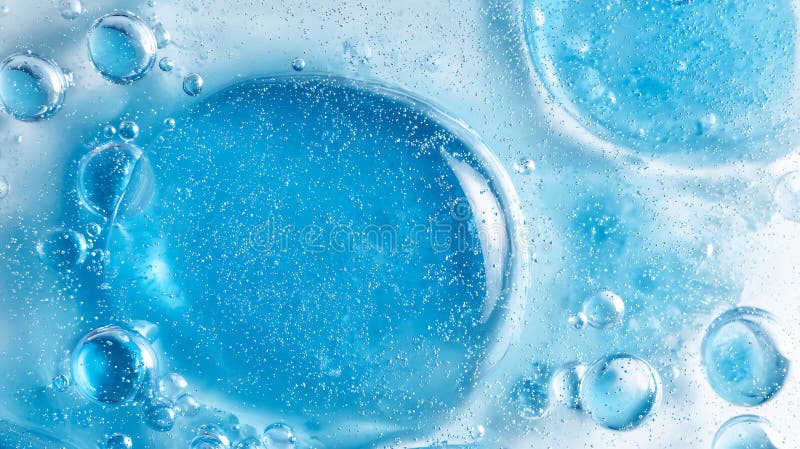 Clear Blue Cosmetic Gel Serum Oil Texture Isolate Stock Illustrations ...