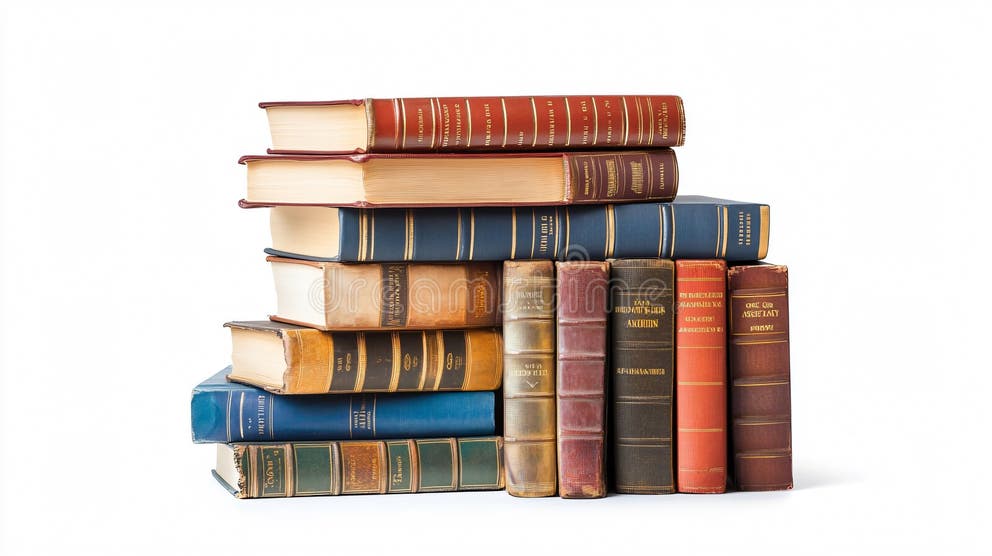 Professional Librarian with Organized Book Stack on Desk for Work and ...