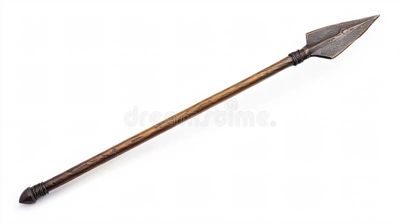 Professional Medieval Spear Isolated on White Background for Designs ...