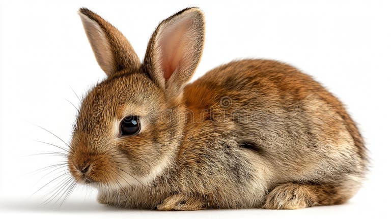Professional Rabbit Photograph Isolated on White Background for ...