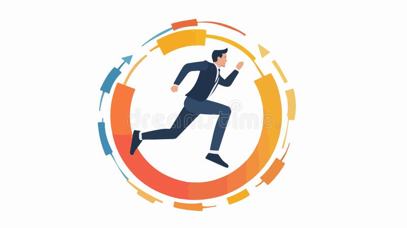 Professional Work Habits and daily Life Cycle Behavior Illustration ...