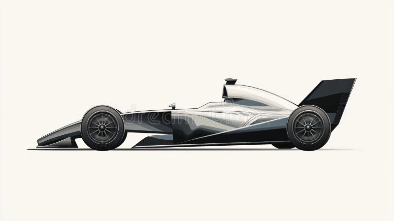 Racing Single Seater F1 3D Car Icon in Transport Jet Concept Stock ...