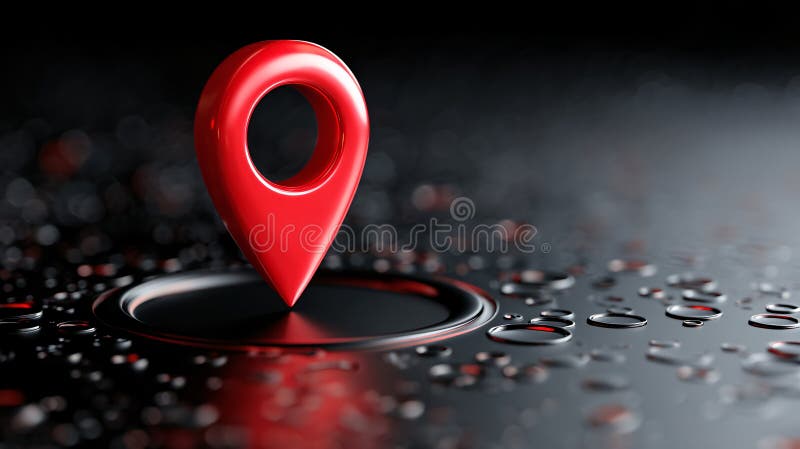 Shiny Red Location Pin for Professional Use Stock Illustration ...
