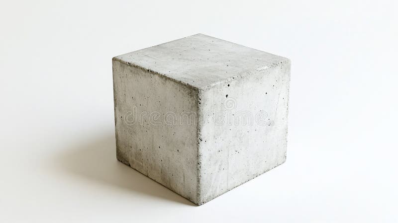 Simple Concrete Cube Block for Construction Projects Stock Photo ...