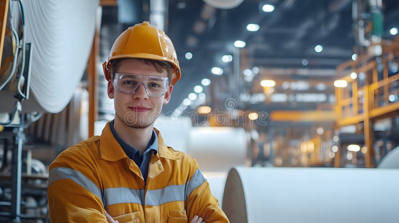 Skilled Industrial Worker in Pulp Paper Plant: Safety and Efficiency ...