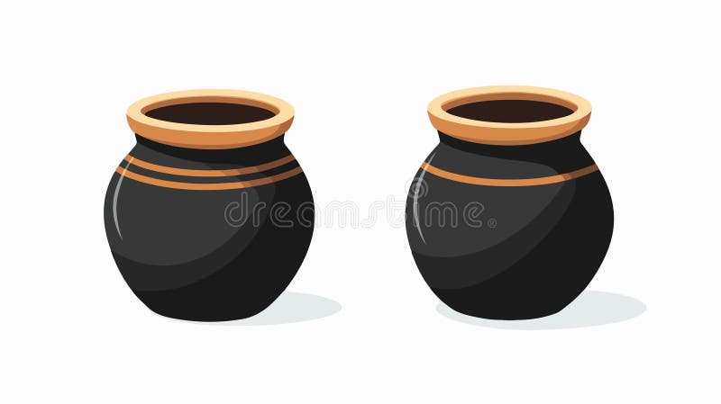 Traditional Korean Onggi Pot Jar Vector Illustration for Designers ...