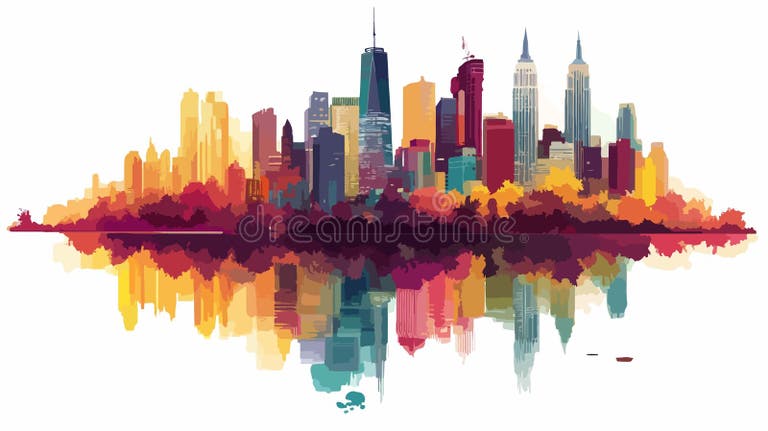 Urban Landscape Infographic with Multiple City Elements Stock Vector ...