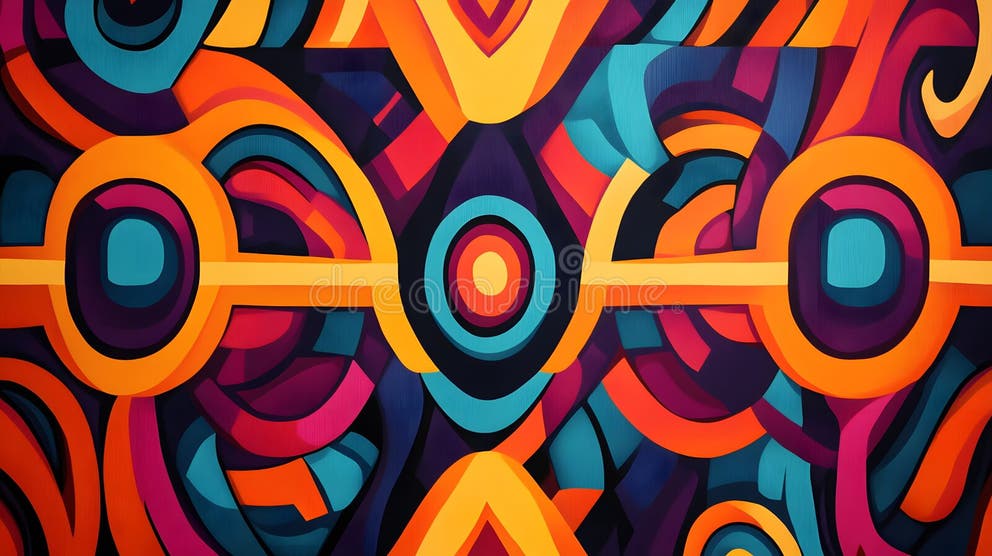 Vibrant Latin Colorful Abstract Background Patterns Design Stock ...