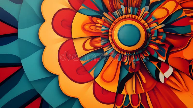Vibrant Latin Colorful Abstract Background Patterns Design Stock ...