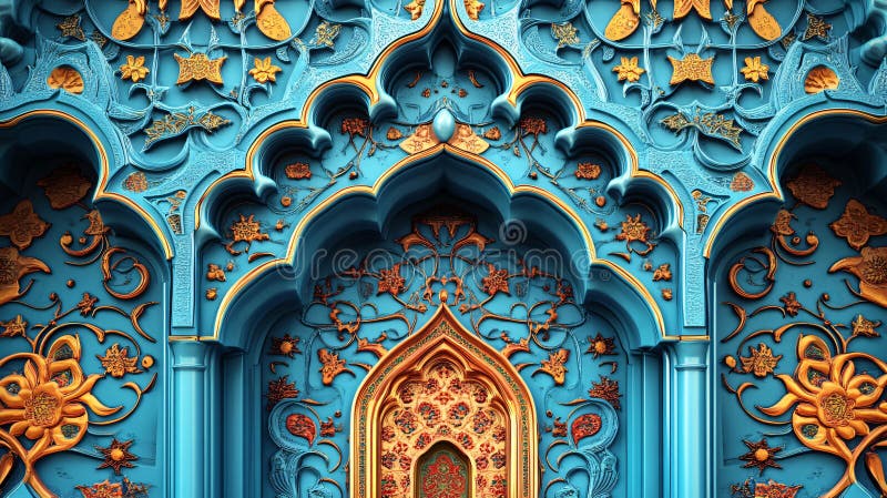 Vibrant Plastic Relief Ornamental Pattern for Design Projects Stock ...