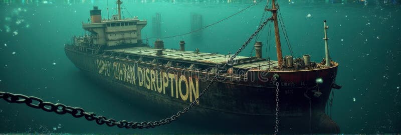 Submerged Container Chain Underwater Environment Stock Photos - Free ...