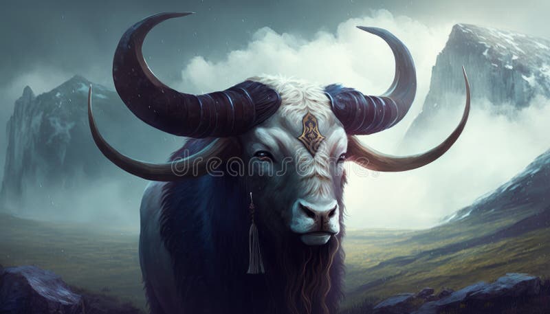 The Cow of Legends. a Blessing Beyond Measure. Generative AI Stock ...