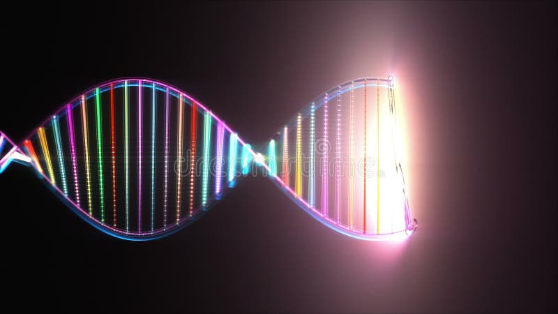 DNA Genetic Code Colorful Genome Stock Footage - Video of ...