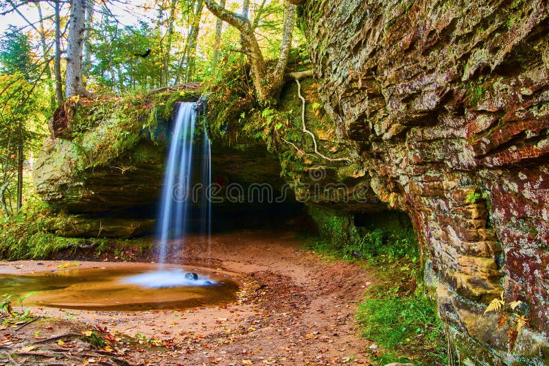 Scott Falls stock photo. Image of superior, foliage, waterfall - 26080656
